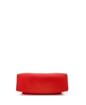 Hermès 31 Herbag Zip Leather And Toile - Red