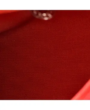 Hermès 31 Herbag Zip Leather And Toile - Red
