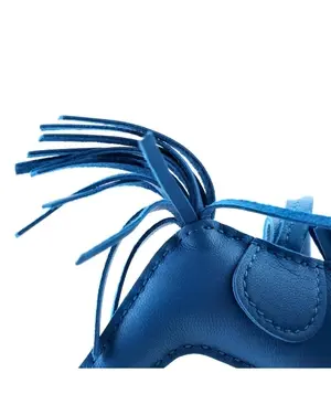 Hermès Pm Mono-tone Grigri Rodeo Bag Charm Leather - Blue