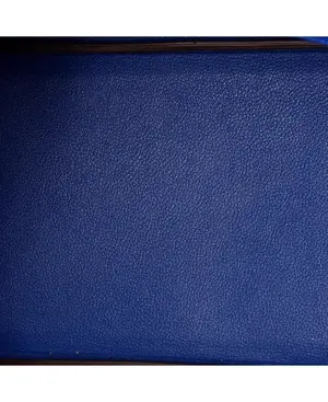 Hermès Birkin 35 Handbag Blue Clemence With Palladium Hardware - Mykonos