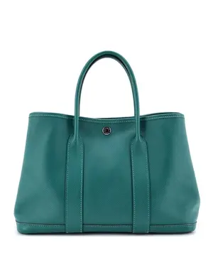 Hermès 30 Garden Party Tote Leather - Green