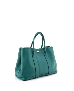 Hermès 30 Garden Party Tote Leather - Green