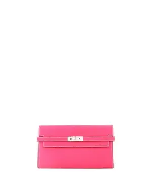 Hermès Long Kelly Wallet Epsom - Pink