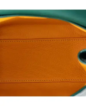 Goyard Structured Saigon Top Handle Bag Coated Canvas With Leather - Green