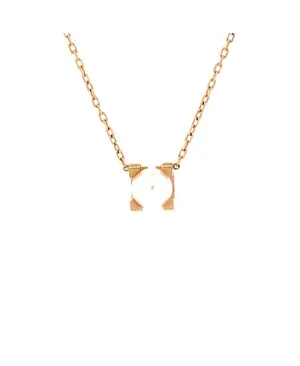CARTIER C De Necklace In 18k Rose Gold And Pearl - Pink