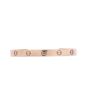 CARTIER Love Cuff Bracelet 18k Gold - White