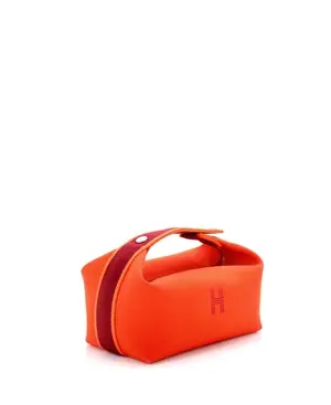 Hermès Pm Bride-a-brac Travel Case Toile - Orange