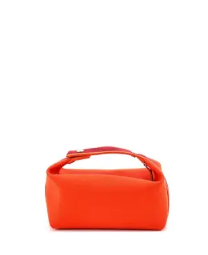 Hermès Pm Bride-a-brac Travel Case Toile - Orange