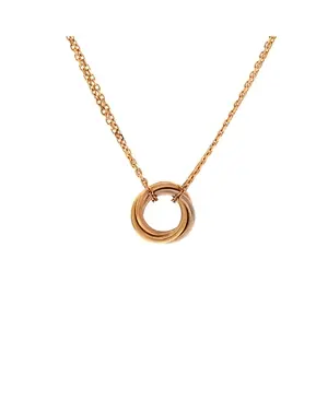 CARTIER Trinity Choker Necklace 18k Tricolor 15.75 - Gold