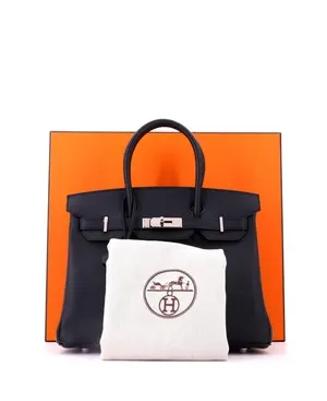 Hermès Birkin 30 Handbag Black Epsom With Palladium Hardware - Noir