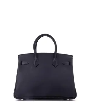 Hermès Birkin 30 Handbag Black Epsom With Palladium Hardware - Noir