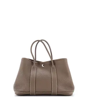 Hermès 30 Garden Party Tote Leather - Gray