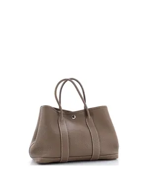 Hermès 30 Garden Party Tote Leather - Gray