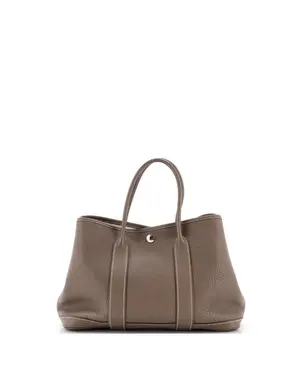 Hermès 30 Garden Party Tote Leather - Gray