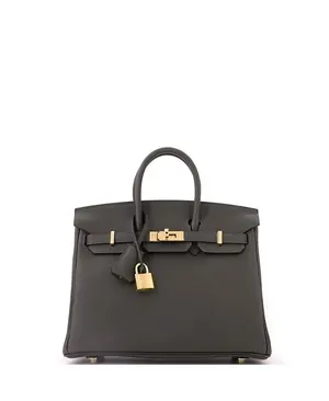 Hermès Birkin 25 Handbag Green Togo With Gold Hardware - Vert Bronze
