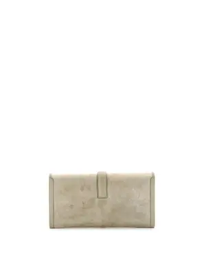 Hermès 29 Jige Elan Clutch Doblis Suede - Green