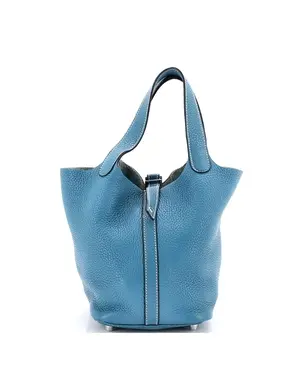 Hermès Pm Picotin Bag Clemence - Blue