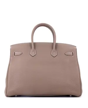 Hermès Birkin 35 Handbag Grey Togo With Palladium Hardware - Etoupe