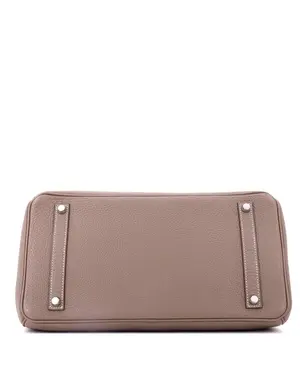 Hermès Birkin 35 Handbag Grey Togo With Palladium Hardware - Etoupe