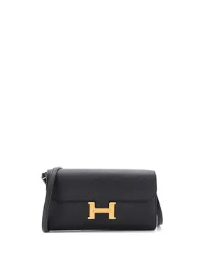 Hermès Constance To Go Wallet Epsom - Black