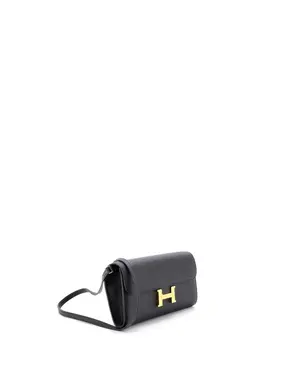 Hermès Constance To Go Wallet Epsom - Black