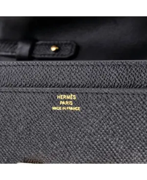 Hermès Constance To Go Wallet Epsom - Black