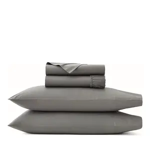 BOLL & BRANCH Signature Organic Cotton Hemmed Sheet Set, King Stone