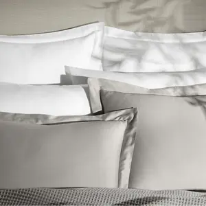 BOLL & BRANCH Signature Organic Cotton Hemmed Duvet Cover Set, Full/queen - Pewter
