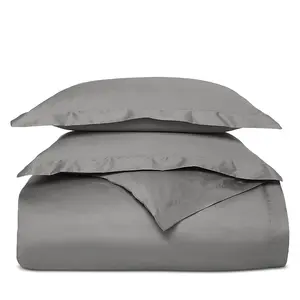 BOLL & BRANCH Signature Organic Cotton Hemmed Duvet Set, King/california King - Stone