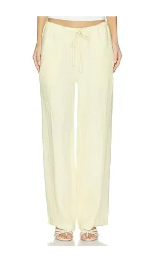 VIR VITA Delphine Linen Pant - Butter
