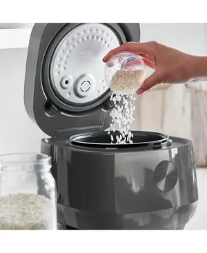 GREENPAN Bistro Carb-reducing Rice Cooker, 8 Cup - Graphite