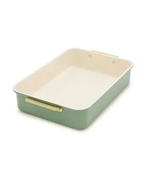 GREENPAN Reserve Healthy Ceramic Nonstick Bakeware, Rectangular Cake Pan - Sage