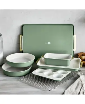 GREENPAN Reserve Healthy Ceramic Nonstick Bakeware, Set Of 7 - Sage