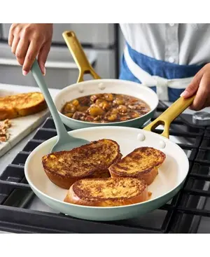 GREENPAN Reserve Pro Frypans, Set Of 2 - Moss