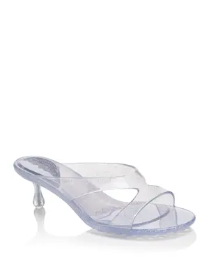 JIMMY CHOO Jelly Drop 50 Sandals - Silver