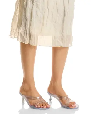 JIMMY CHOO Jelly Drop 50 Sandals - Silver