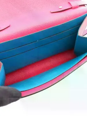 Hermès Epsom Clic 16 Wallet On Strap Crossbody Bag - Pink
