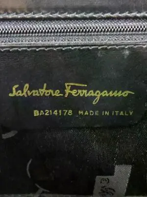 FERRAGAMO Leather Vara Bow Satchel - Black