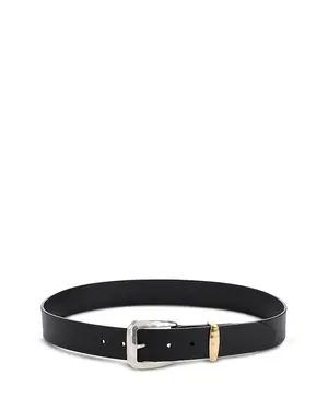 Rag & Bone Winona Leather Belt - Black