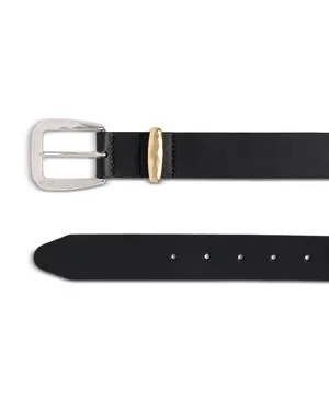 Rag & Bone Winona Leather Belt - Black
