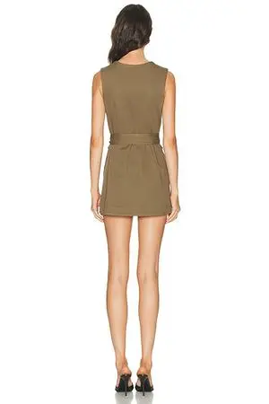 Matthew Bruch Apron Cargo Mini Dress