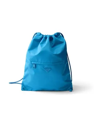 Prada Re-nylon Drawstring Backpack - Light Blue