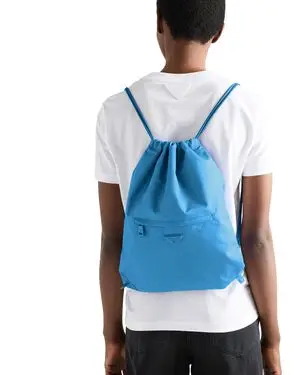 Prada Re-nylon Drawstring Backpack - Light Blue