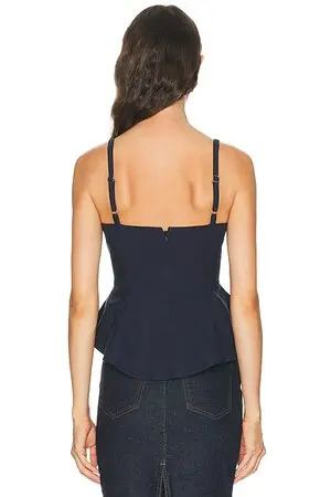 Khaite Loa Asymmetrical Ruffle Hem Top