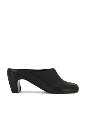 Dries Van Noten Leather Mule With Sculptural Block Heel