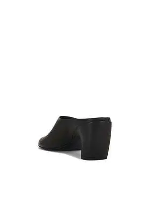 Dries Van Noten Leather Mule With Sculptural Block Heel