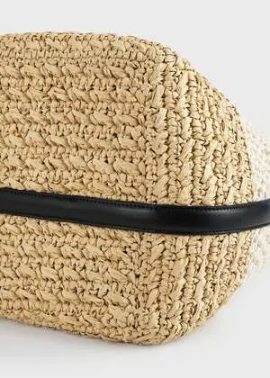 TOTEME Belted Raffia Tote