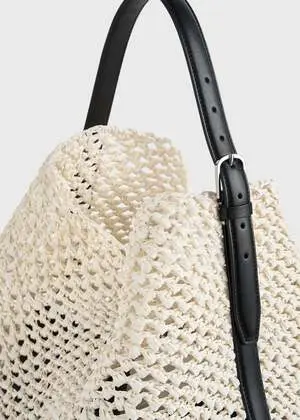 TOTEME Belted Raffia Tote