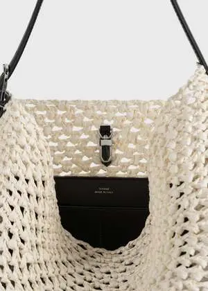 TOTEME Belted Raffia Tote