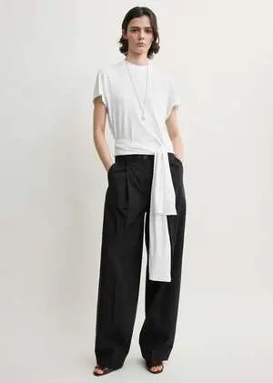 TOTEME Single Pleat Cotton Trousers